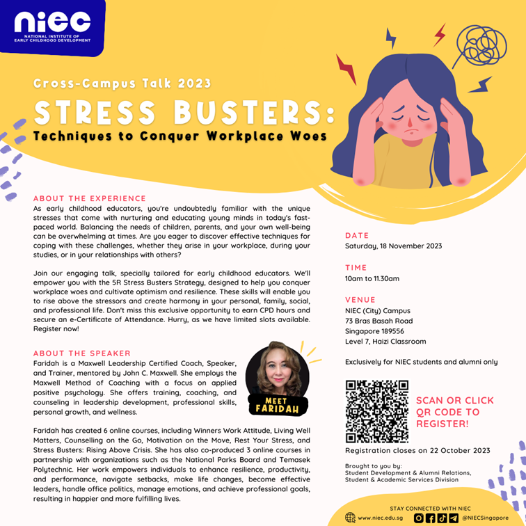 NIEC Cross-Campus Talk - Stress Busters: Techniques to Conquer ...