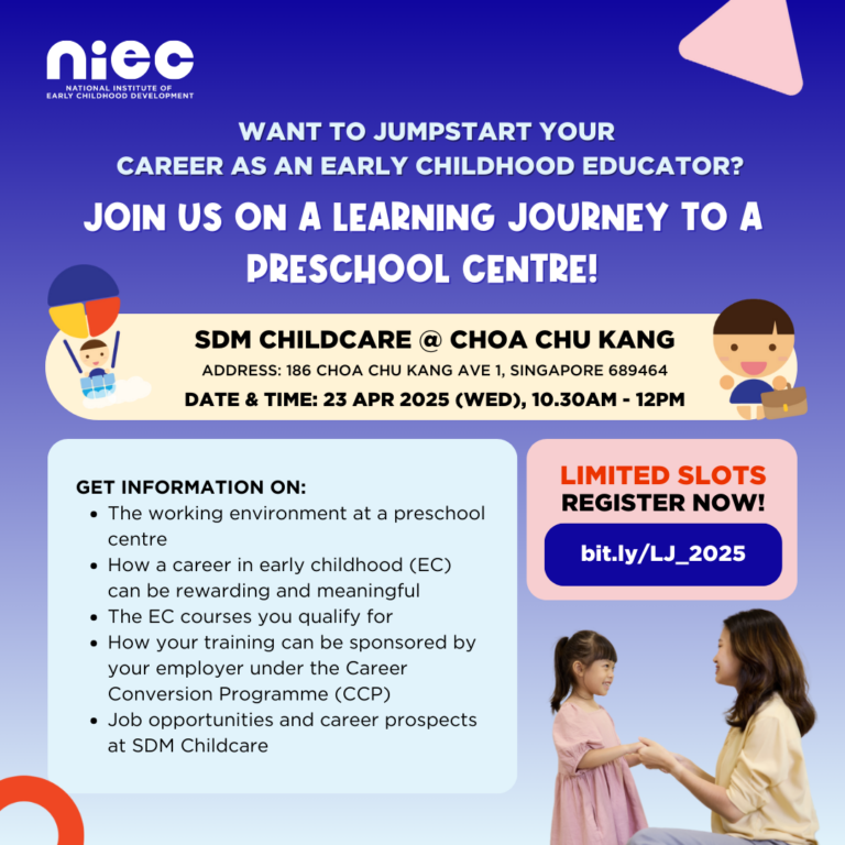NIEC Learning Journey to a Preschool Centre (23 Apr 2025) | National ...